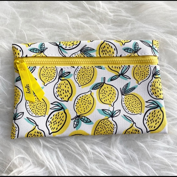 ipsy | Bags | Lemon Print Ipsy Zip Up Makeup Bag Glam Bag | Poshmark
